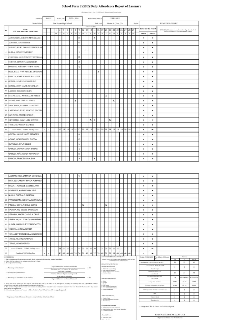 SF2 R GOMEZ February | PDF