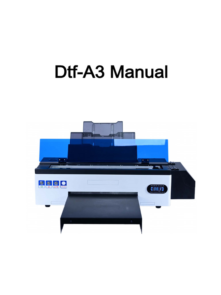 Dtf-A3 Manual-Sp | PDF | Impresora (Computación) | Memoria USB