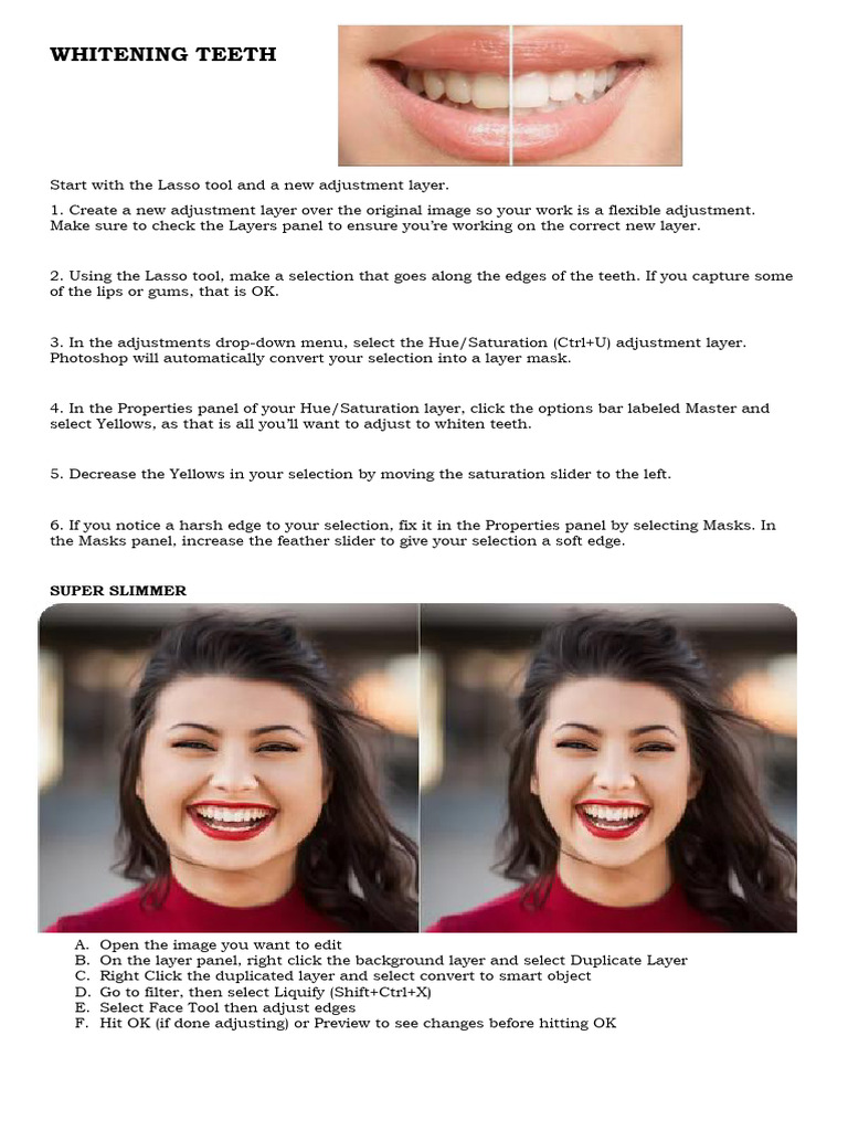 Basic Photoshop Techniques | PDF