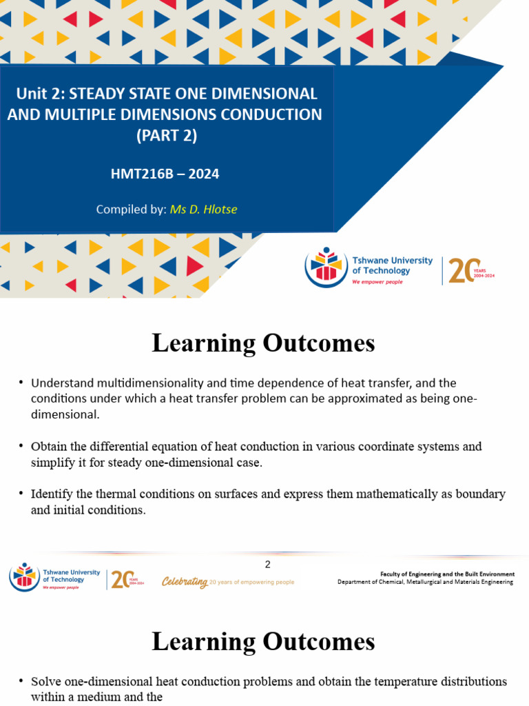 Unit 2_Steady State One Dimensional and Multiple Dimensionals Conduction (Part 2) | PDF ...