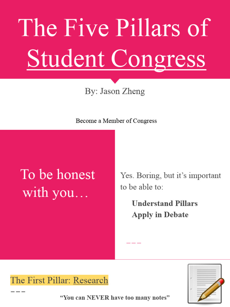 The Five Pillars of Student Congress | PDF