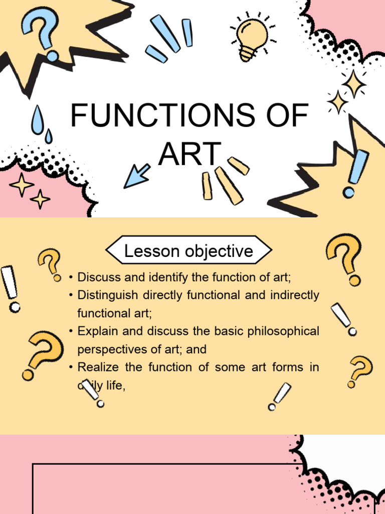 Functions of Art | PDF | Liberal Arts Education