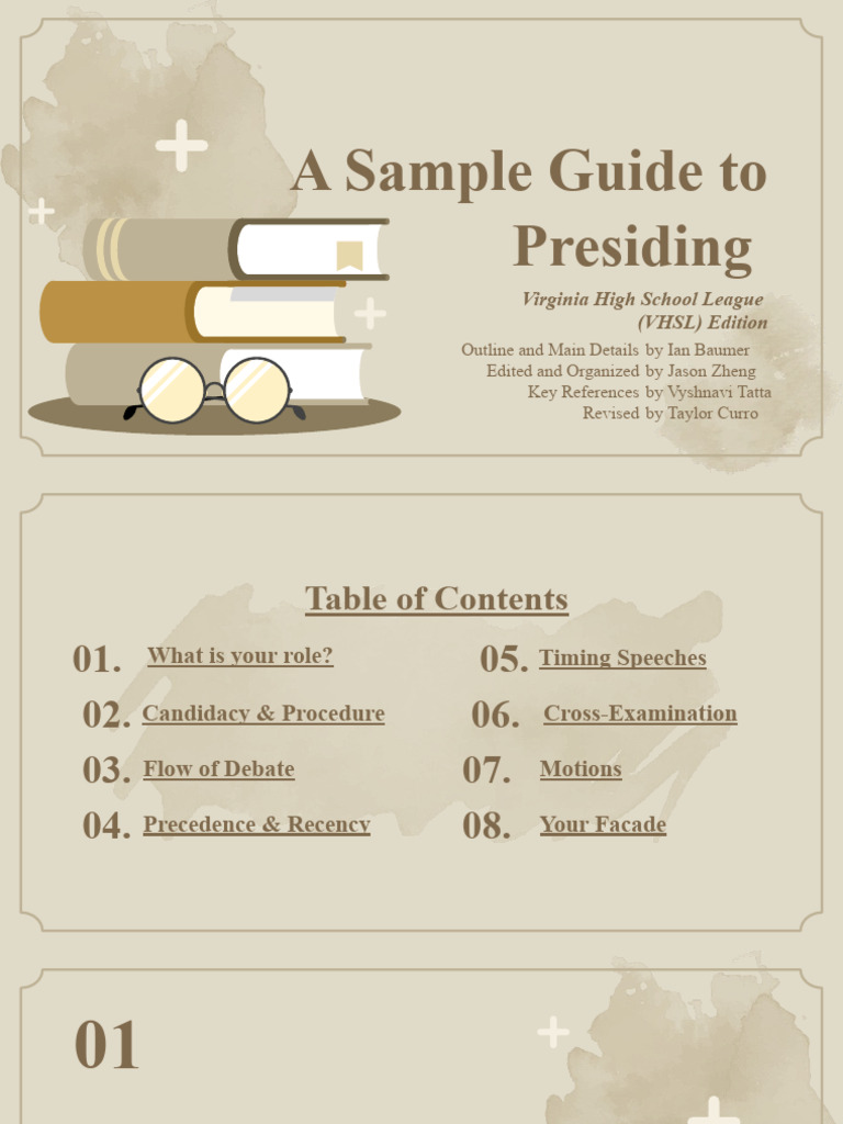 VHSL Presiding Officer Guide | PDF | Parliamentary Procedure | Meetings
