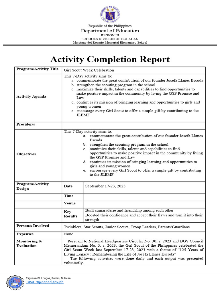 GSP Acr 2023 | PDF | Wellness