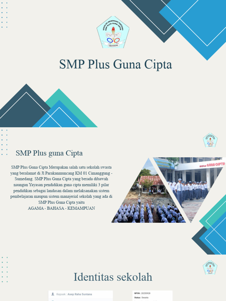 Profil Singkat SMP Plus Guna Cipta | PDF