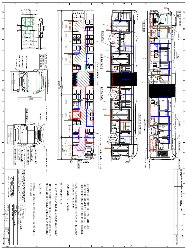 Volvo 7900 Blueprint | PDF