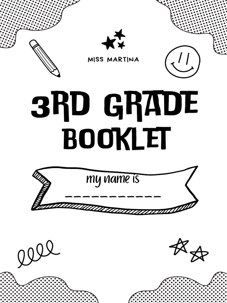 3rd Grade Booklet Pdf Foods Room