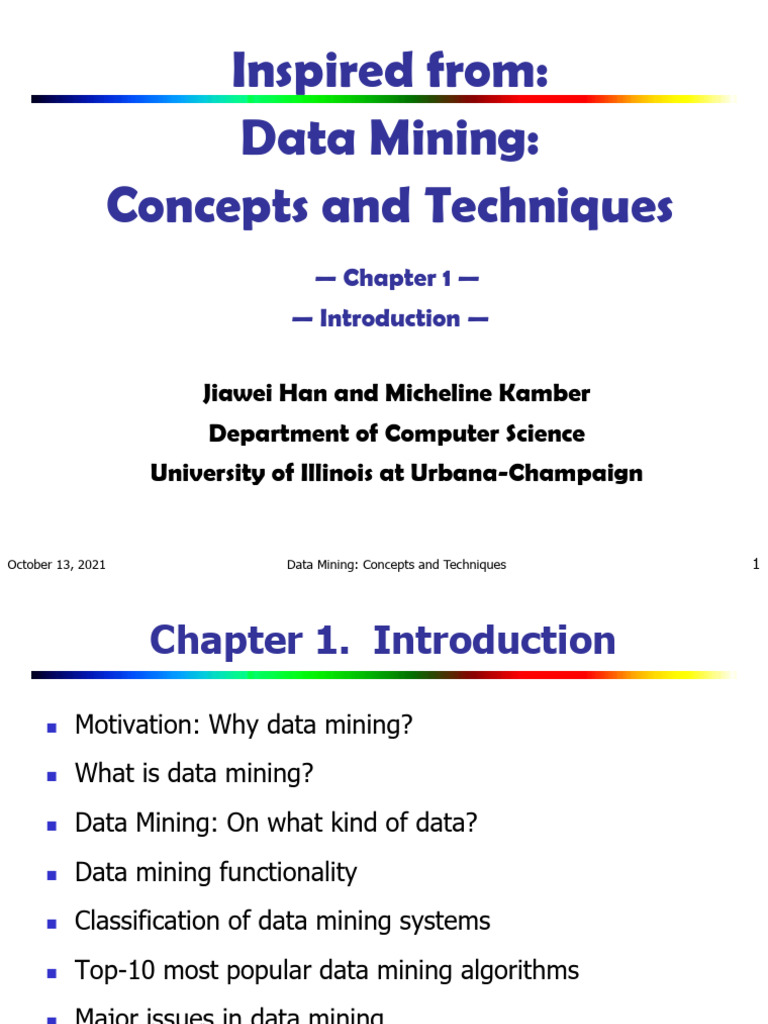 Chapitre 1 | PDF | Data Mining | Data