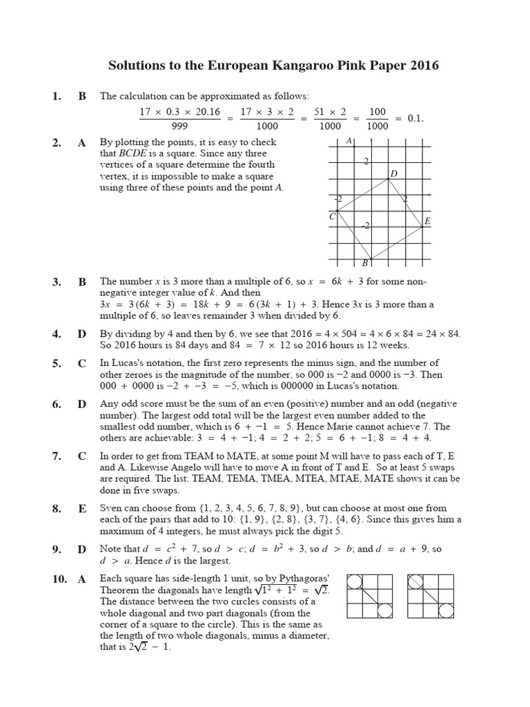 Maths Pink 2016-s | PDF | Numbers | Mathematics