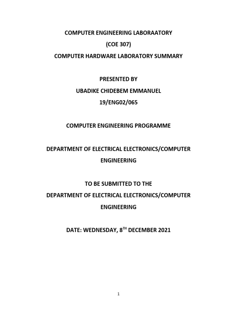 Hardware Report | PDF | Random Access Memory | Hard Disk Drive