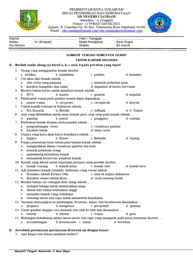STS Seni Rupa SSM 2 | PDF