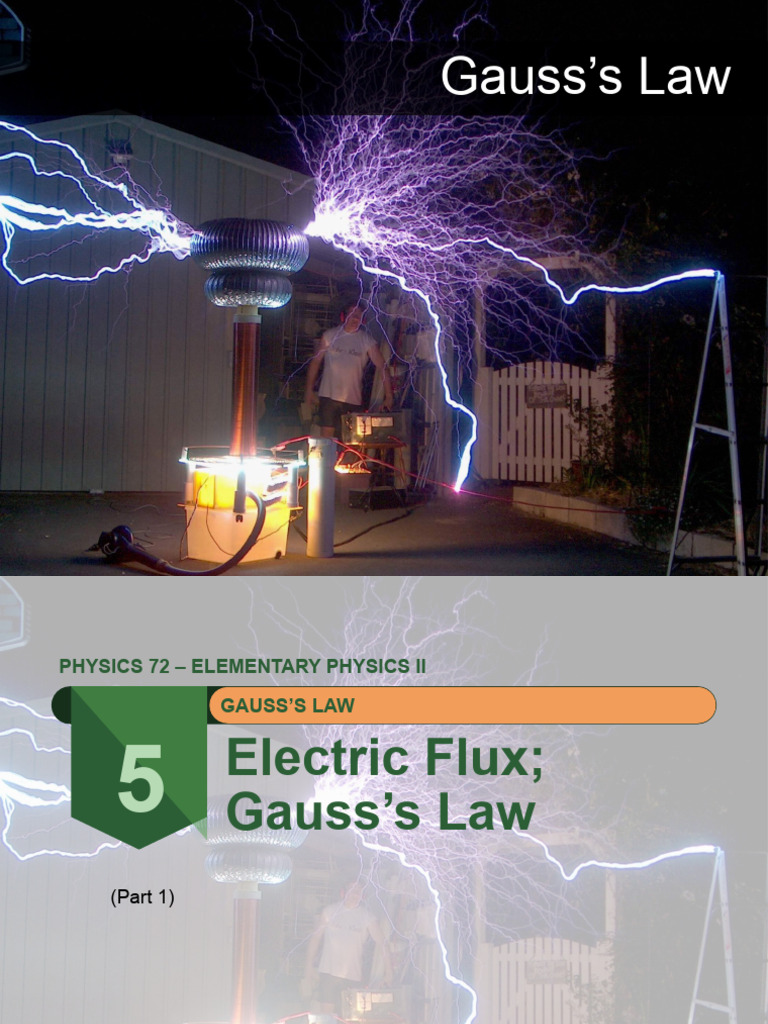 Lecture 05 (Part 1) - Electric Flux | PDF | Flux | Sphere