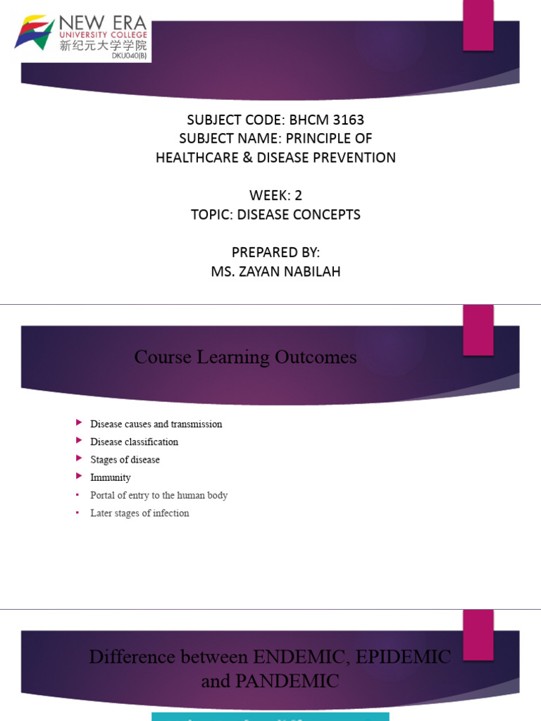 Disease Concepts in Healthcare Principles | PDF | Infection | Malnutrition