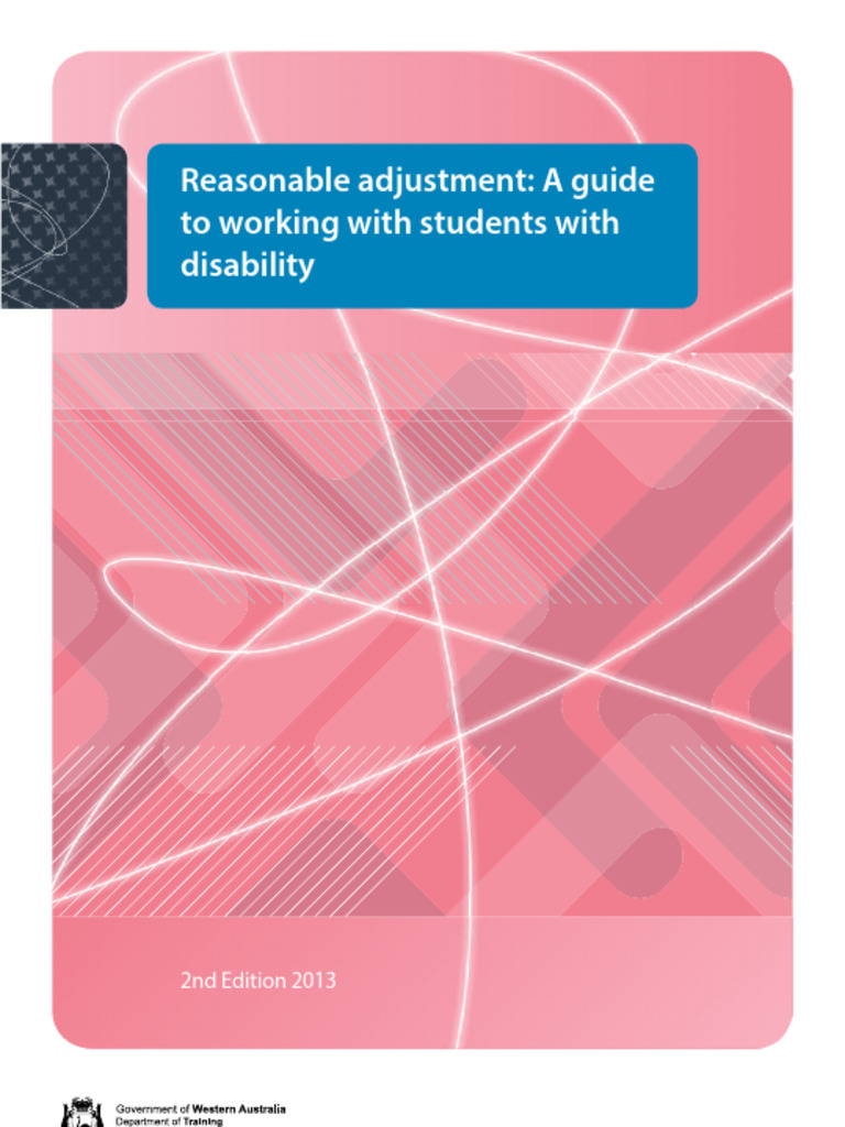 Reasonable Adjustment | PDF | Disability | Vocational Education