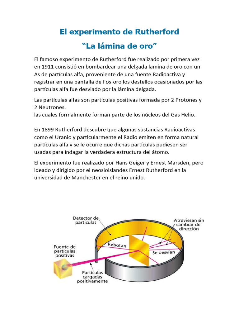 Experimento de Rutherford | PDF