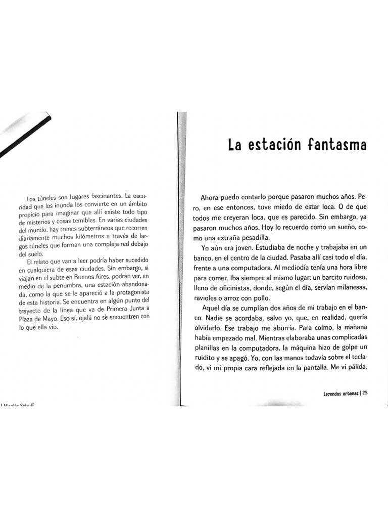La Estación Fantasma de Nicolás Schuff | PDF