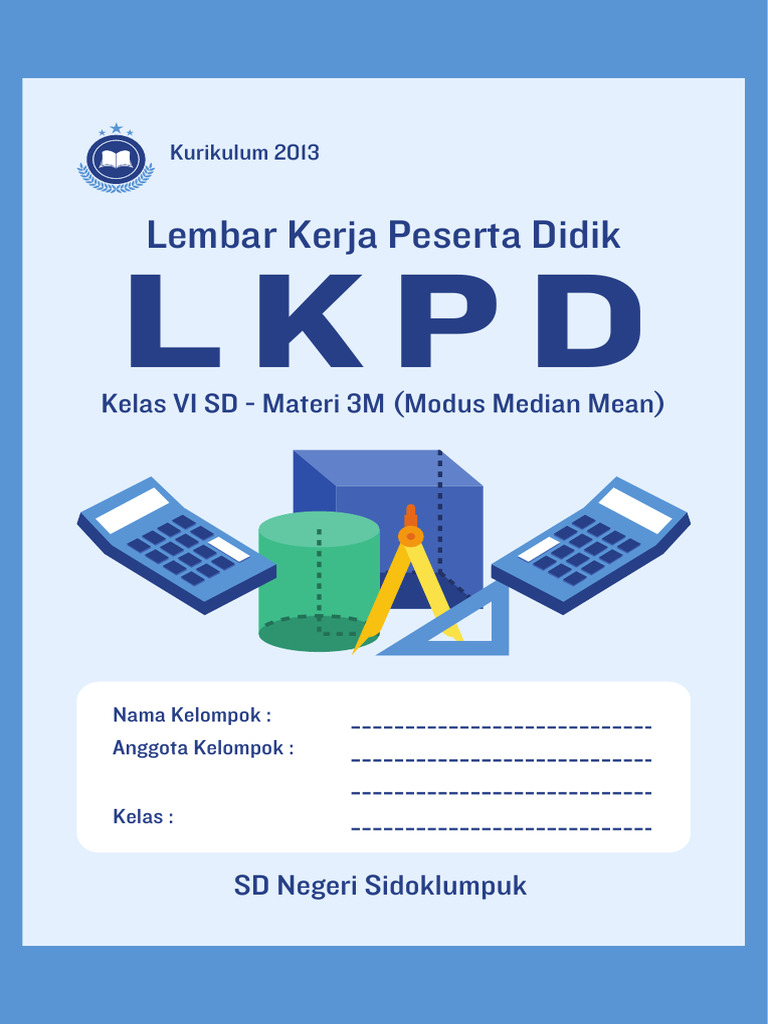 LKPD Kelas VI SD - Materi 3M (Modus Median Mean) | PDF