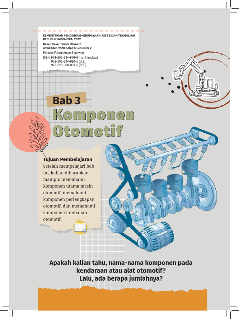 Komponen Utama dan Fungsinya dalam Otomotif | PDF