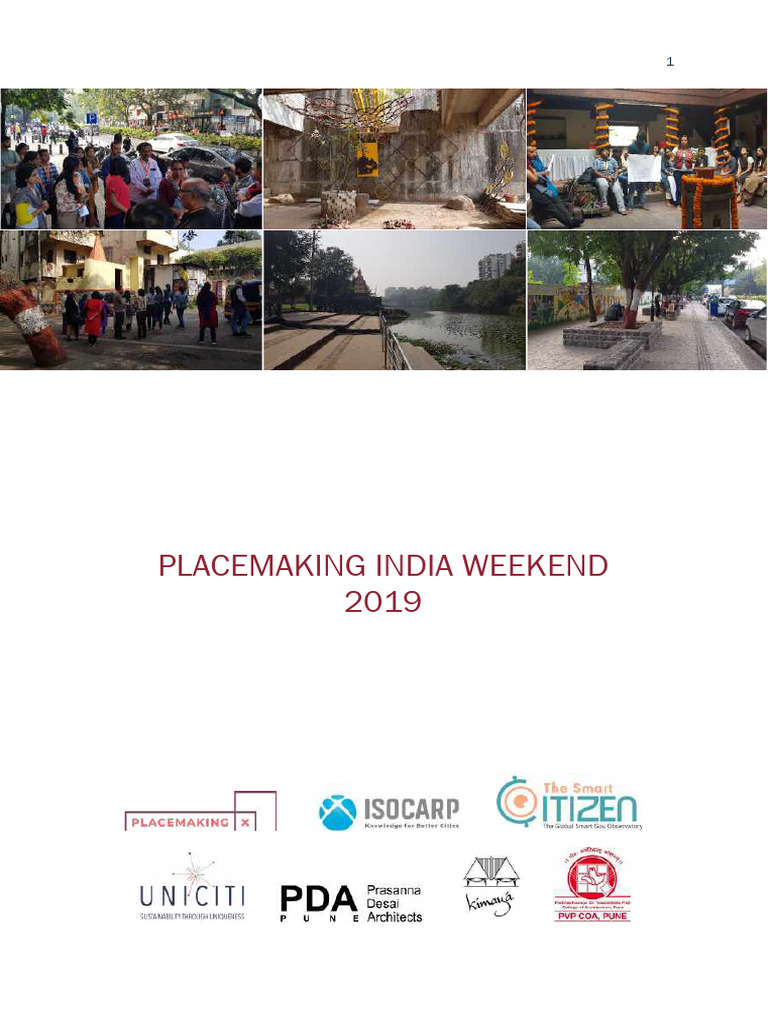 Placemaking India Weekend 2019 | PDF | Urban Design | Sustainability