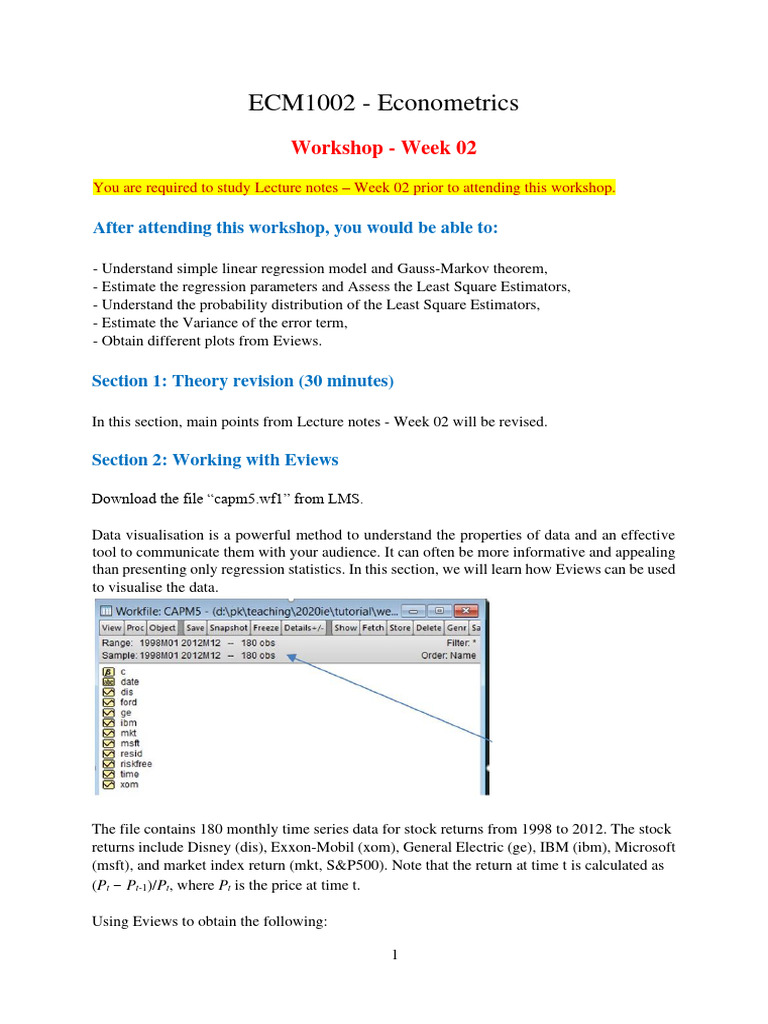 Workshop Week02 | PDF | Histogram | Estimator