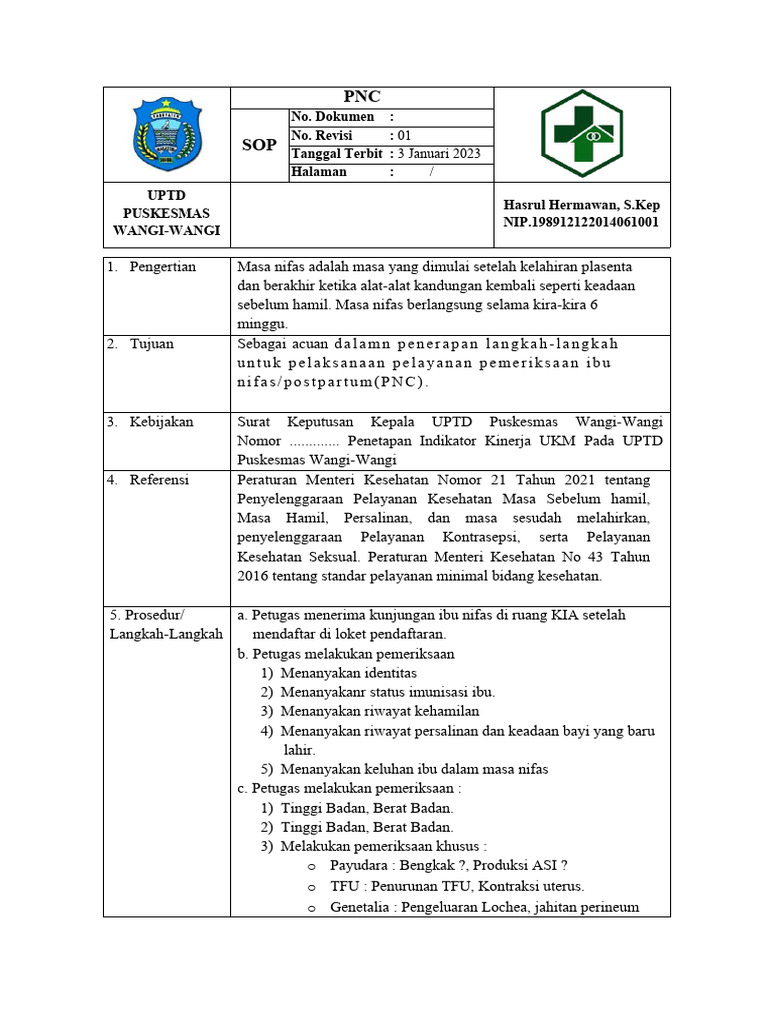 Sop PNC | PDF | Sains & Matematika