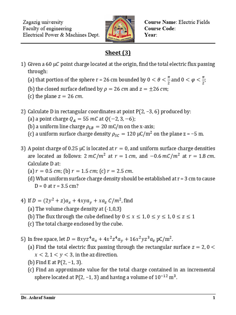 Sheet 3 | PDF | Physical Sciences