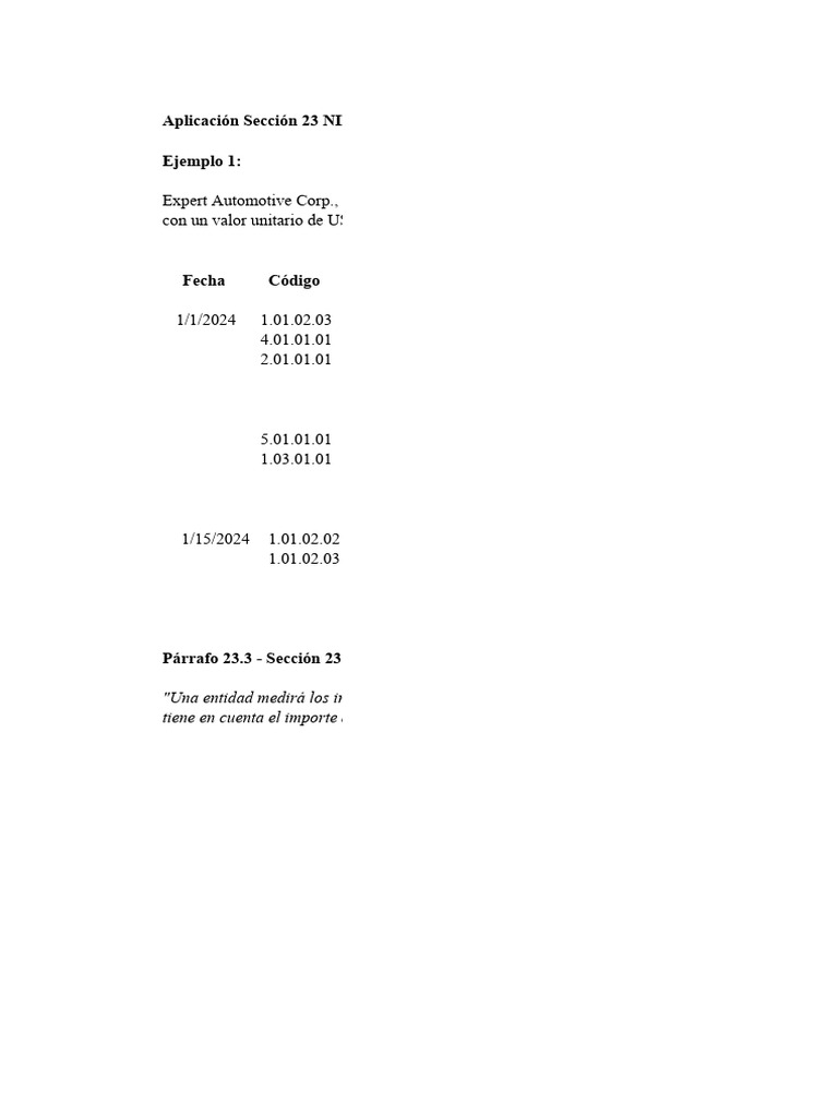 ASIENTOS CONTABLES NIIF SECCION 23 (Final) | PDF