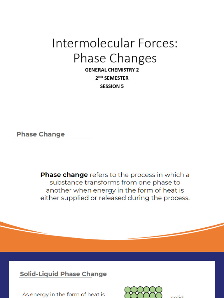 GC2 L5 - IMFA and Phase Changes | PDF | Science & Mathematics | Teaching Methods & Materials