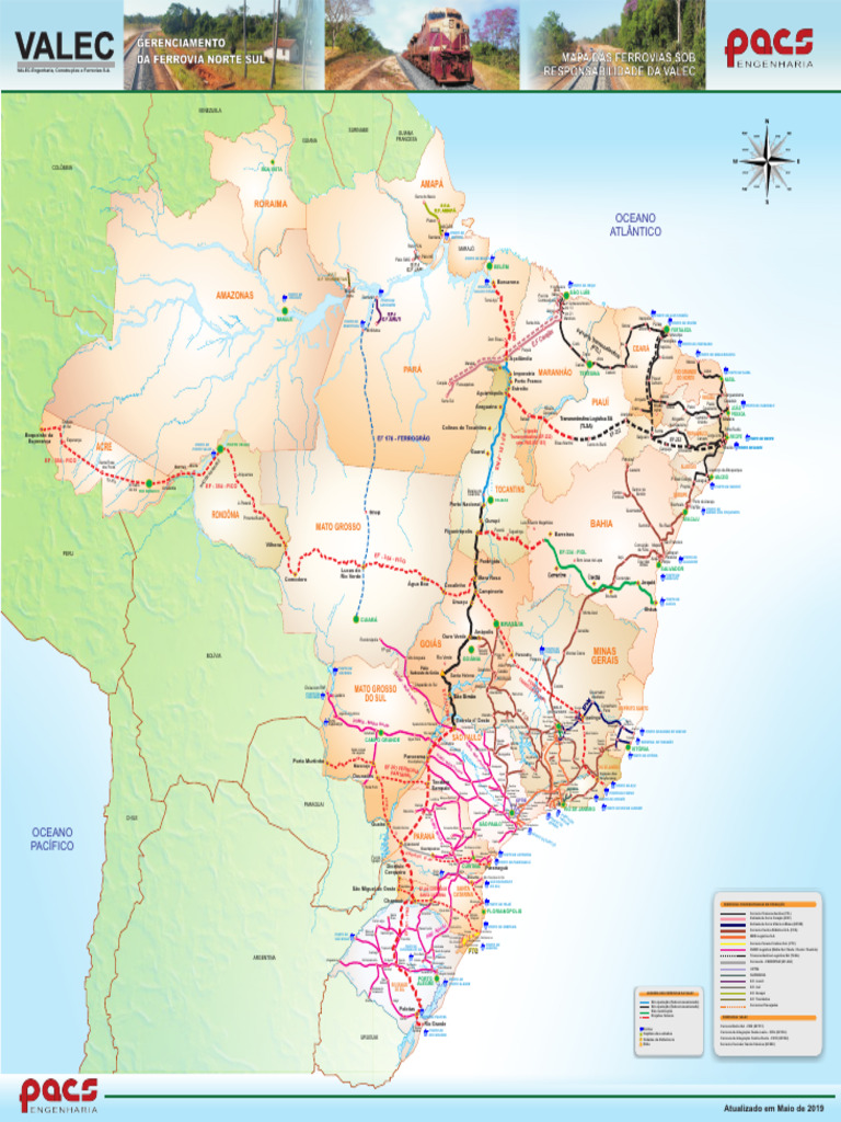 Mapa PACS Atualizado Maio 2019 | PDF | Infraestrutura ferroviária