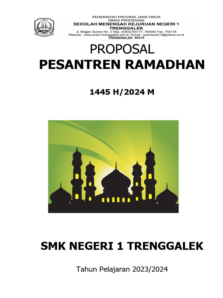 Proposal Pesantren Ramadhan 2024 | PDF
