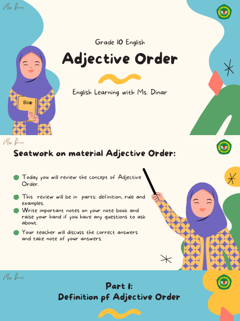 Adjective Order | PDF | Language Arts & Discipline