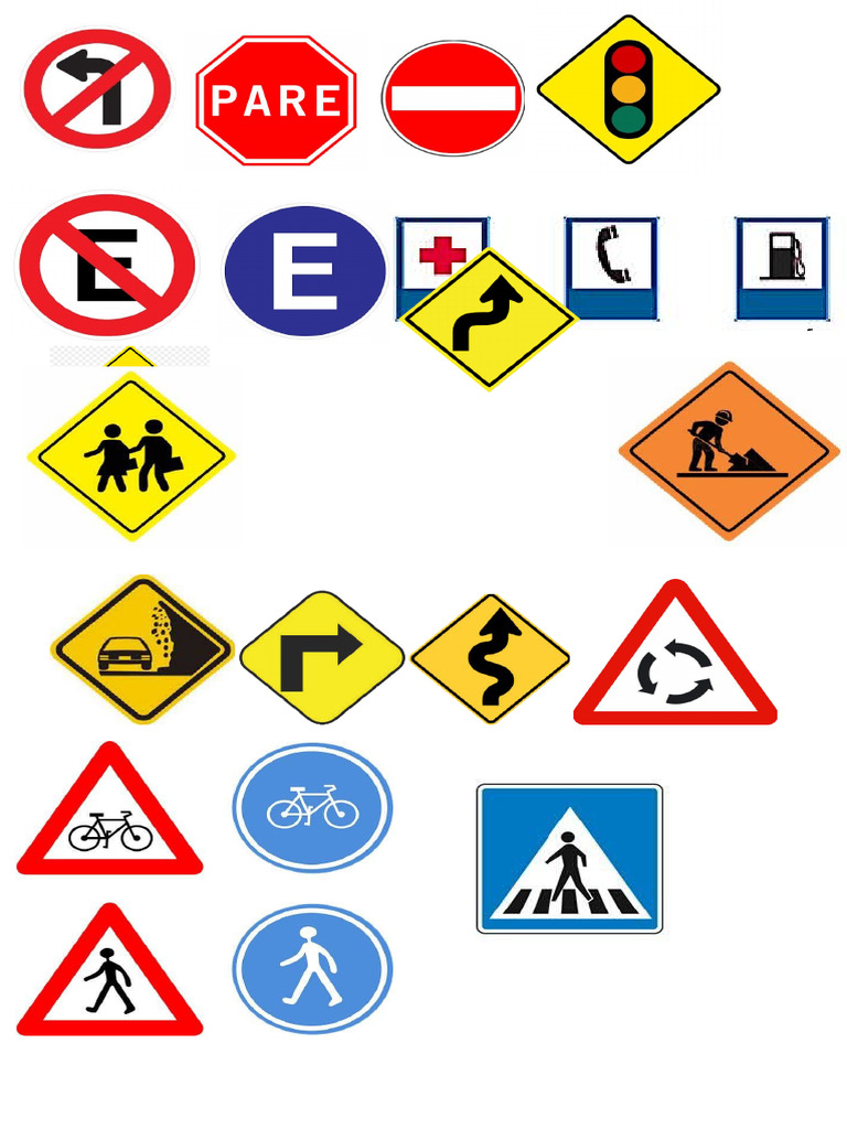 Señales de Transito para Imprimir | PDF