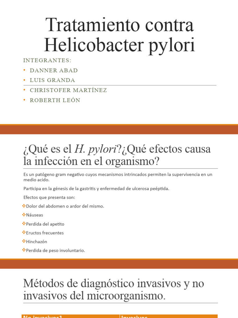 Tratamiento Contra Helicobacter Pylori | PDF