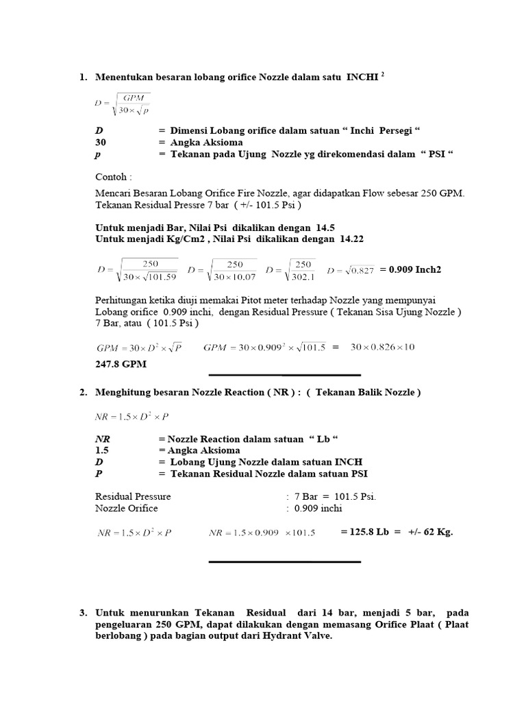 RUMUS UNTUK Inspektur 1 | PDF | Sains & Matematika | Teknologi & Rekayasa