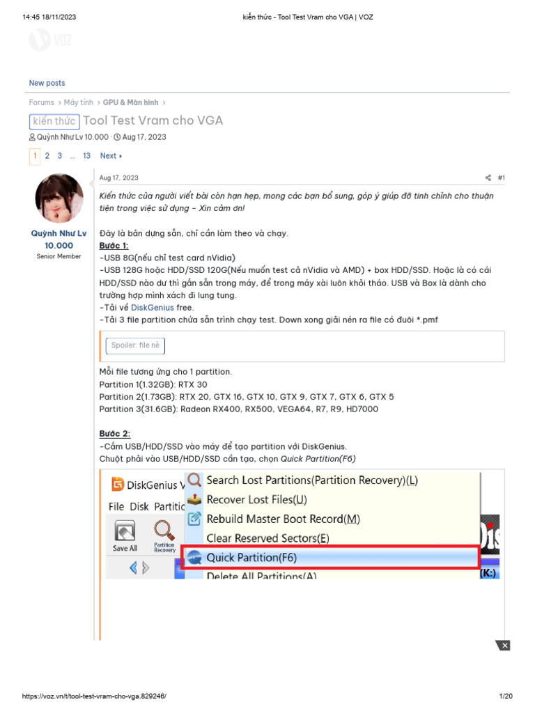 kiến thức - Tool Test Vram cho VGA - VOZ | PDF