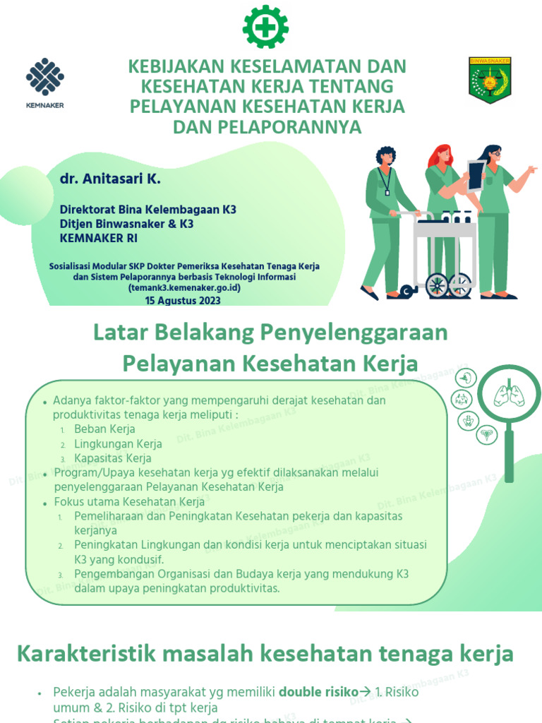 #1 Kebijakan K3 Tentang PKK Dan Pelaporannya 140823 Fix | PDF