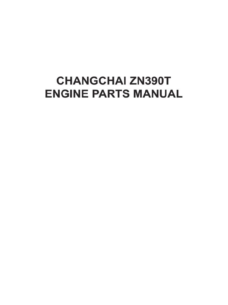 Changchai ZN390T Swirl Parts | PDF