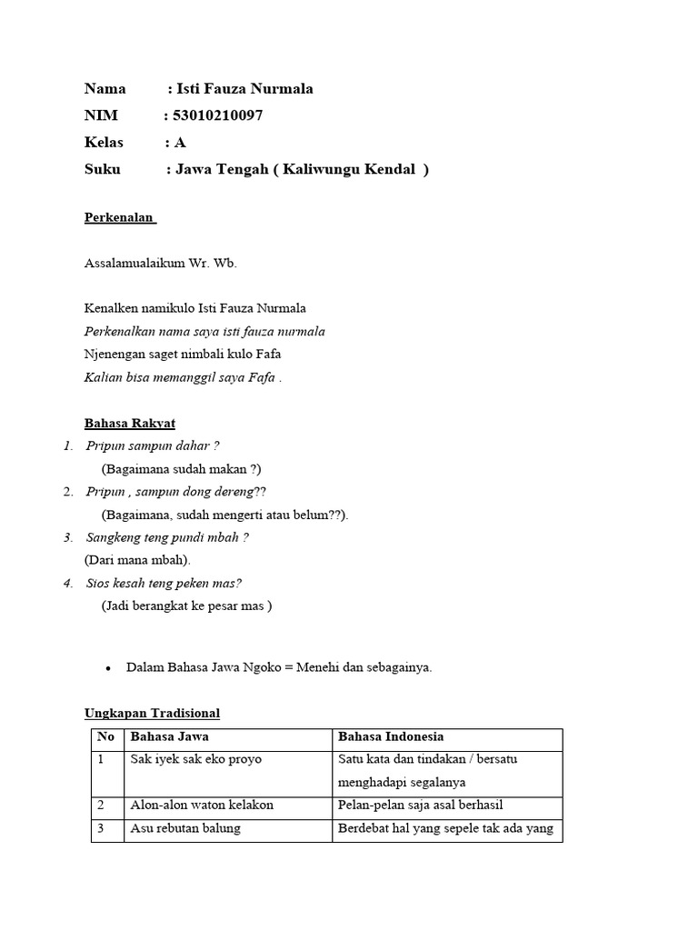 Foklor Isti Fauza | PDF