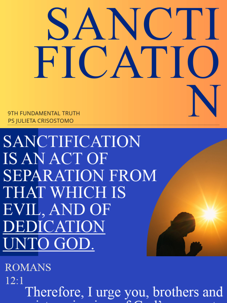 Sanctification Pdf Epistle To The Romans Christian Belief And