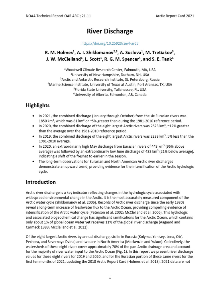Noaa 34199 DS1 | PDF | Discharge (Hydrology) | United States Geological ...