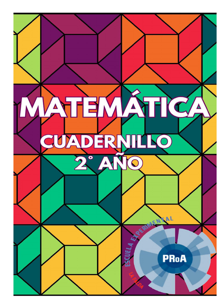 CUADERNILLO MATEMATICA 2°AÑO ProA | PDF | Números | Matemáticas