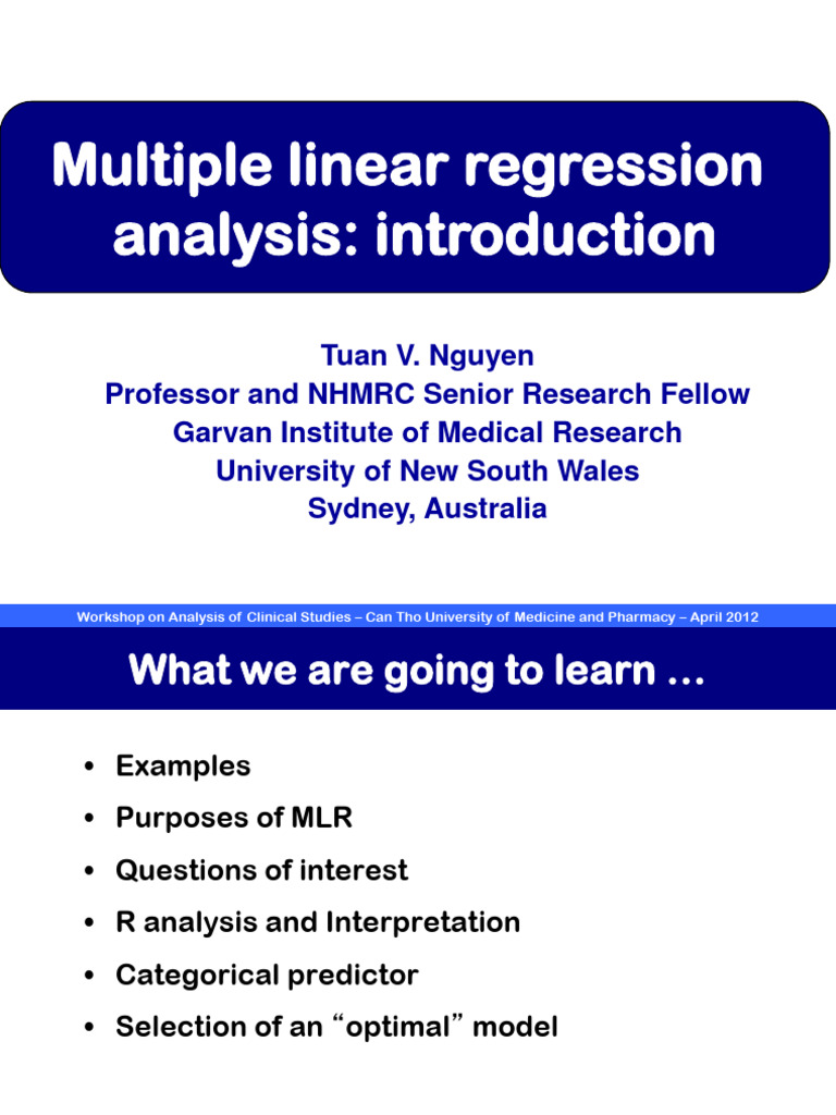 k2 Attachments CT Lecture 14. Multiple Linear Regression | PDF | Regression Analysis | Linear ...