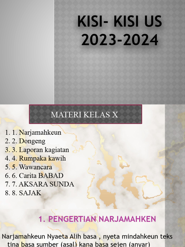 Kisi - Kisi Us 2021-2022 B.sunda Kls X | PDF
