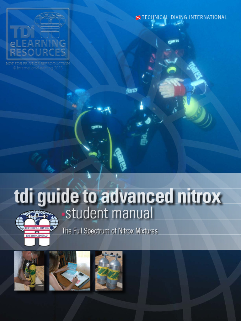 TDI Advanced Nitrox Manual | PDF | Scuba Diving | Oxygen