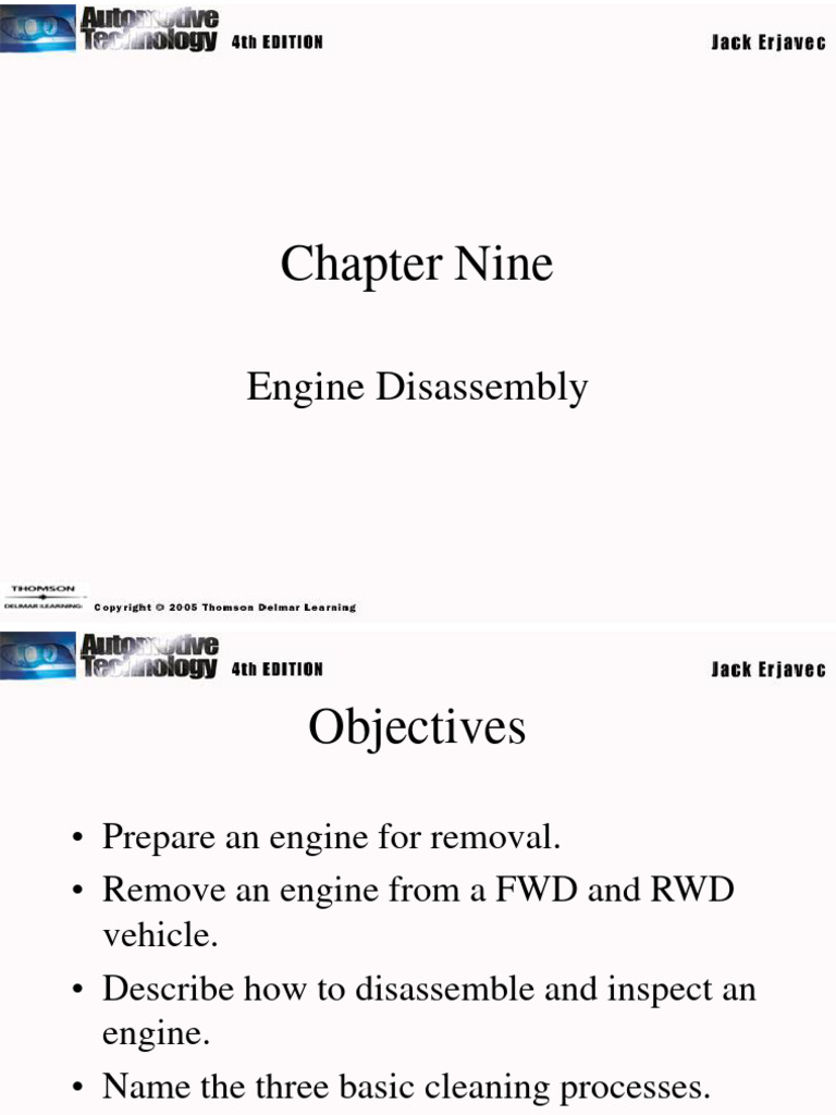Engine Disassembly | PDF