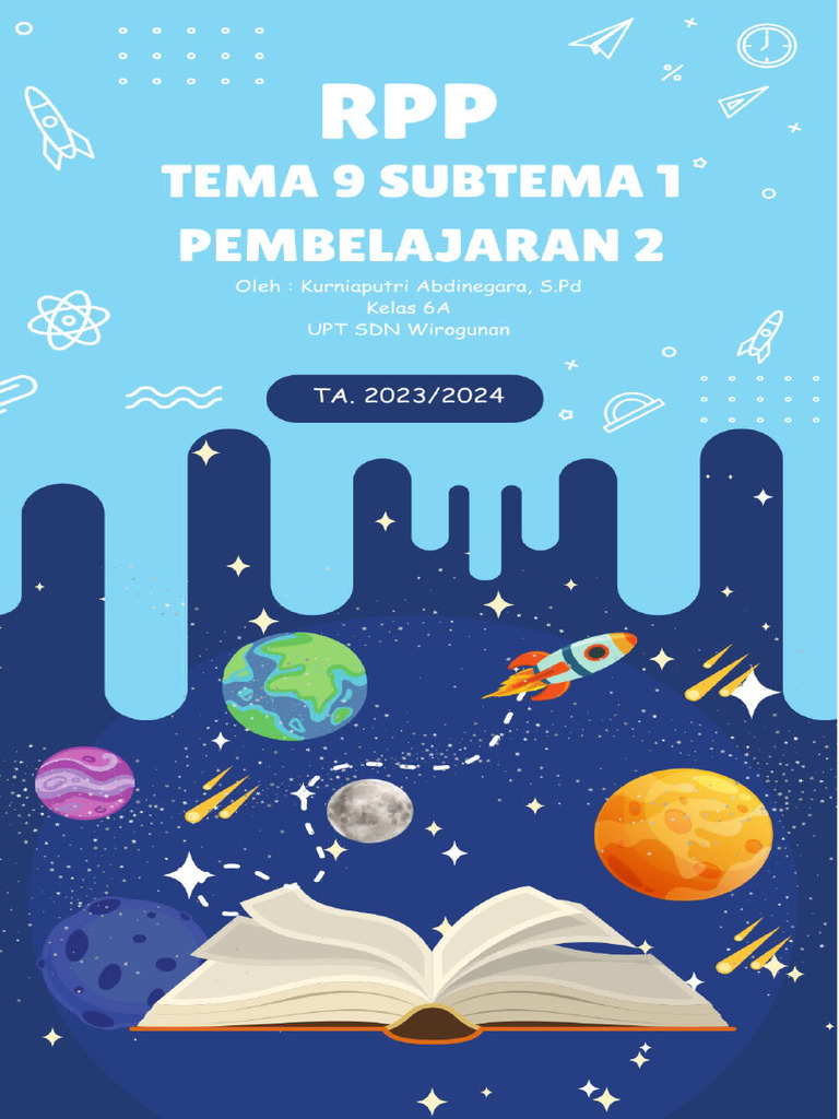 RPP Kelas VI: Menjelajah Angkasa Luar | PDF