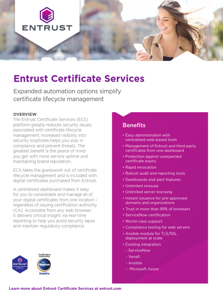 Entrust Certificate Services Platform Ds | PDF | Public Key Certificate ...