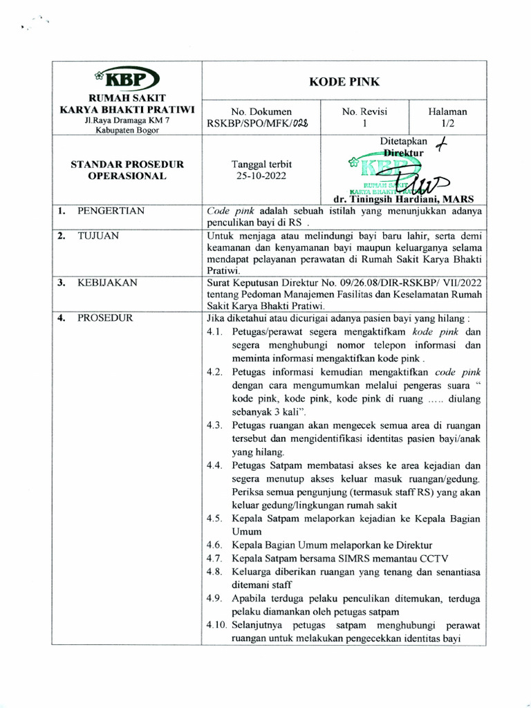 SPO Kode Pink | PDF
