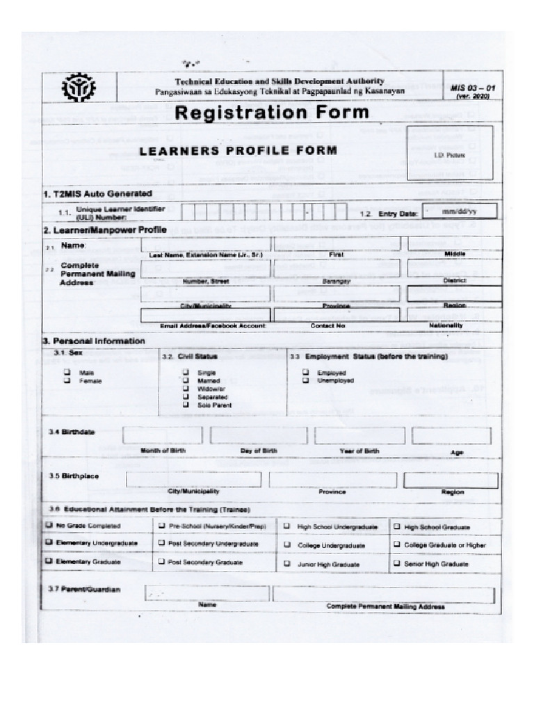 Registration Form | PDF