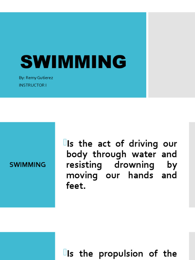 Swimming | PDF | Swimming | Underwater Diving
